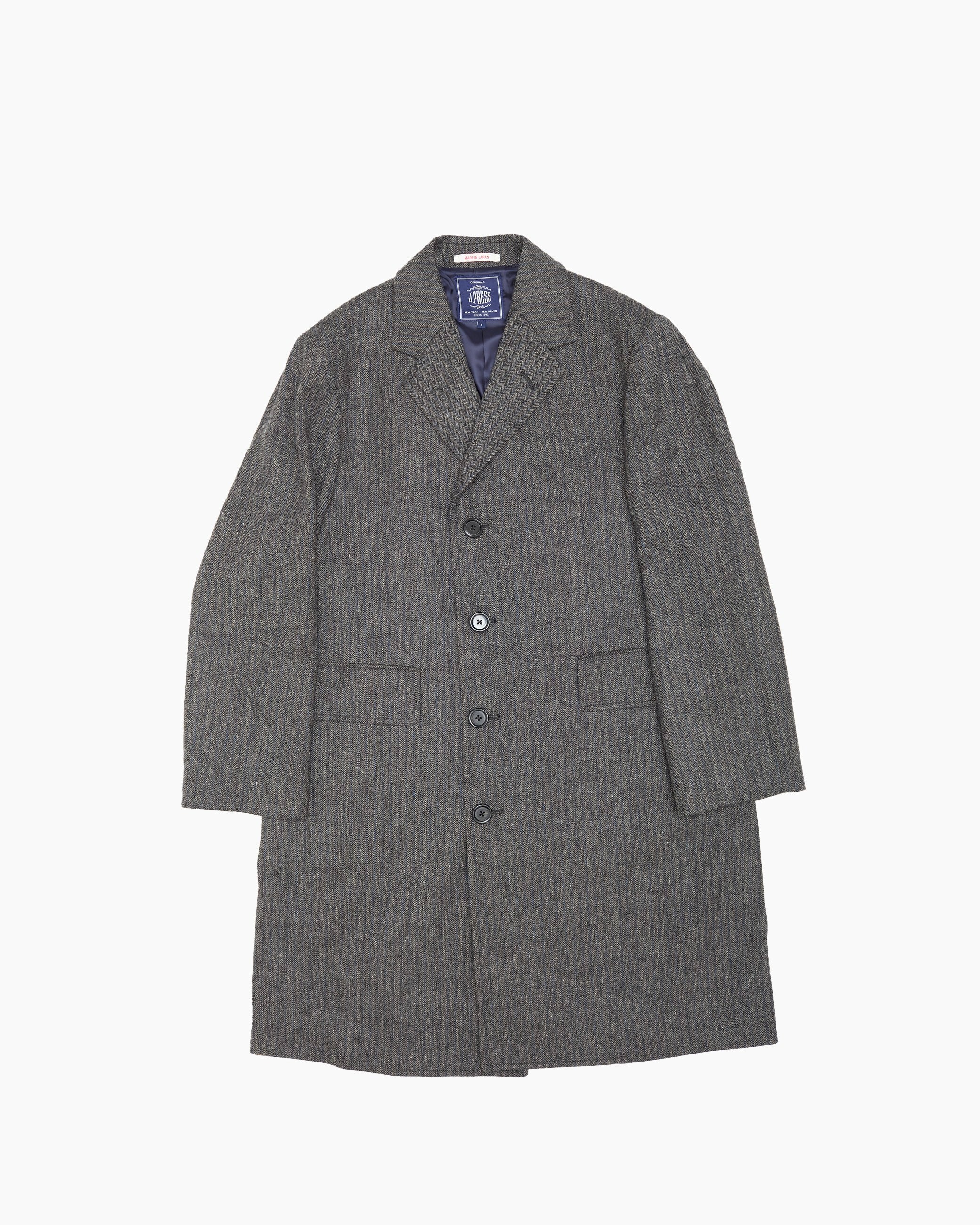 Natural Shoulder Topcoat – JOHN SIMONS