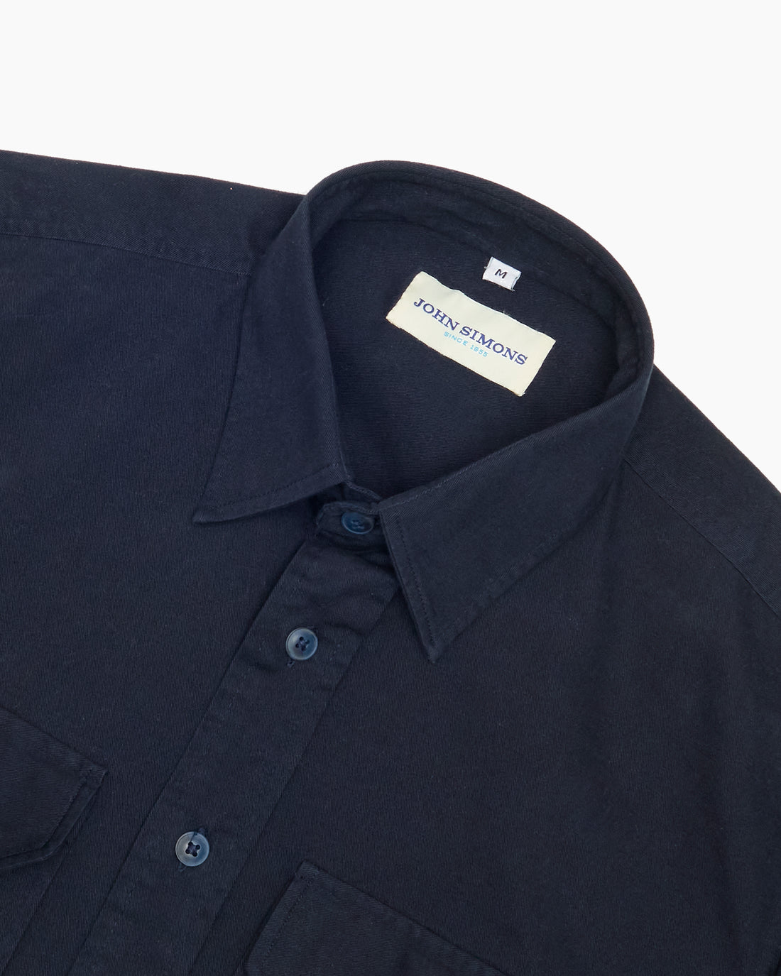 Navy Cotton Twill Two-Pocket USMC Shirt – JOHN SIMONS