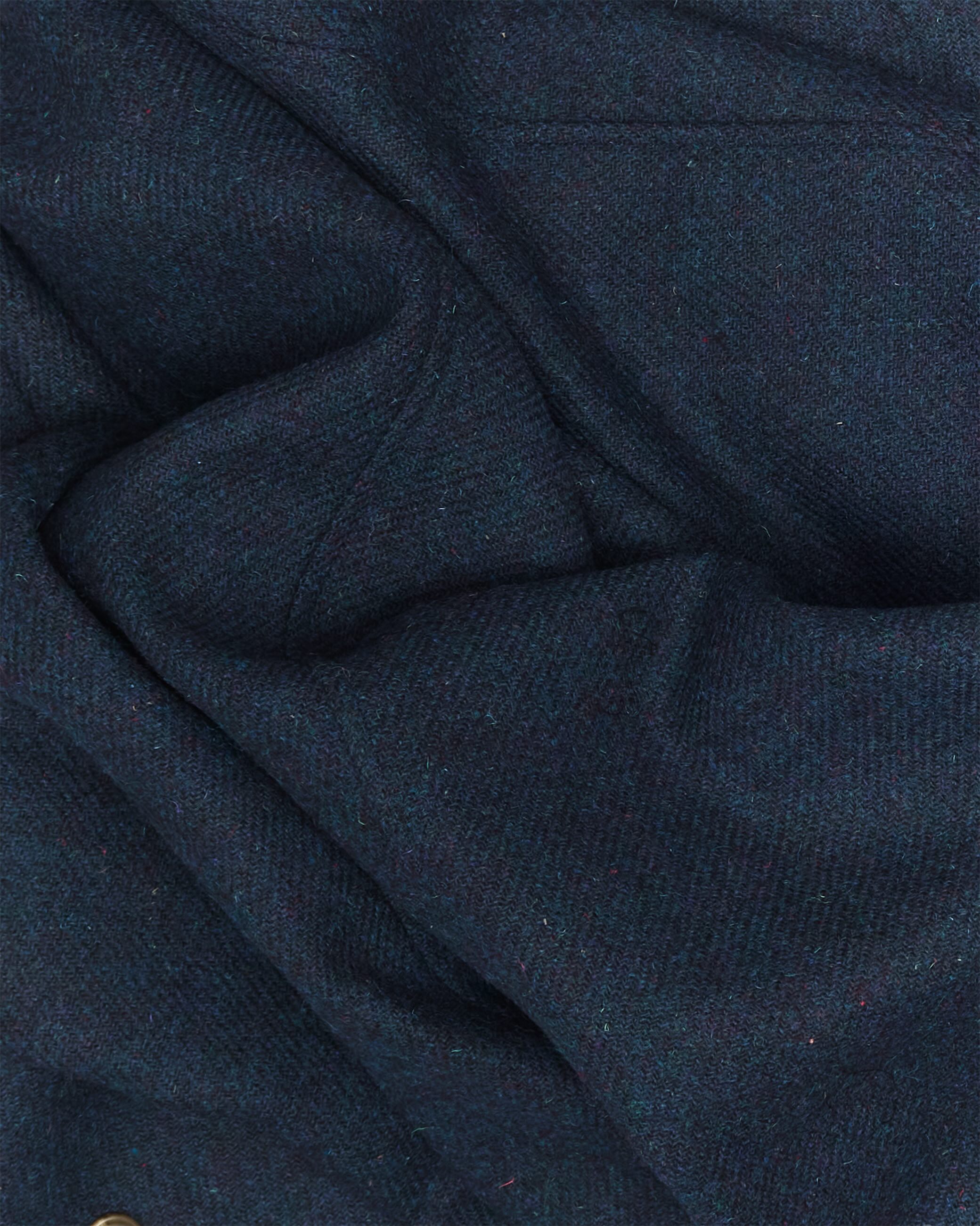 Petrol Blue Harris Tweed Overcoat – JOHN SIMONS