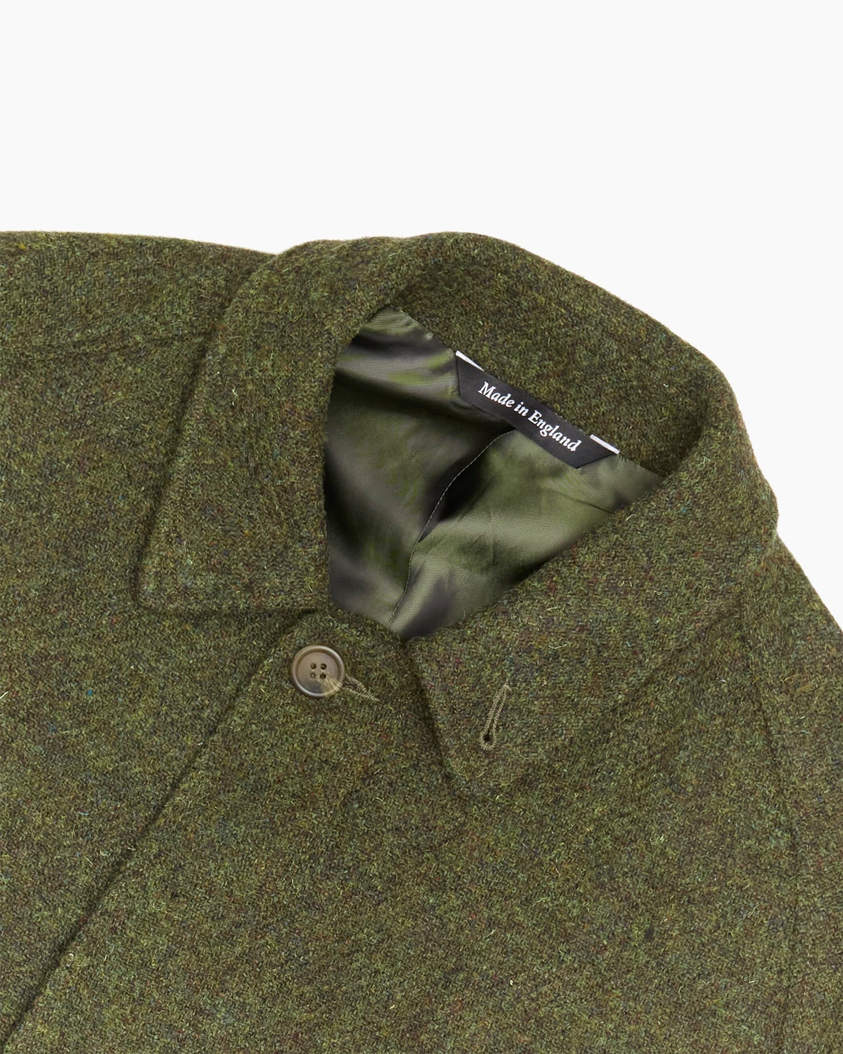 Full Length Green Harris Tweed Overcoat – JOHN SIMONS