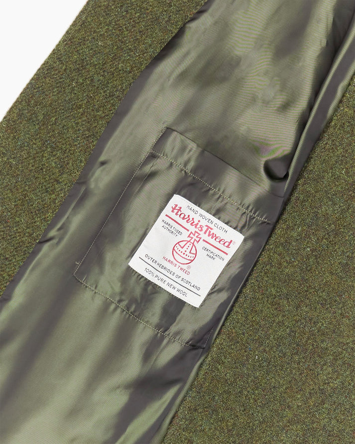 Full Length Green Harris Tweed Overcoat – JOHN SIMONS