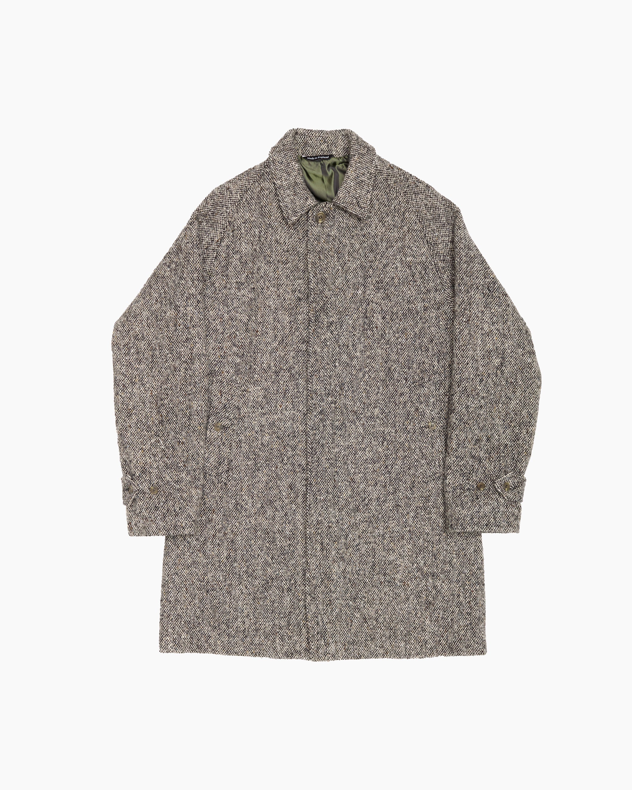 Grey 50s Donegal Magee Overcoat – JOHN SIMONS