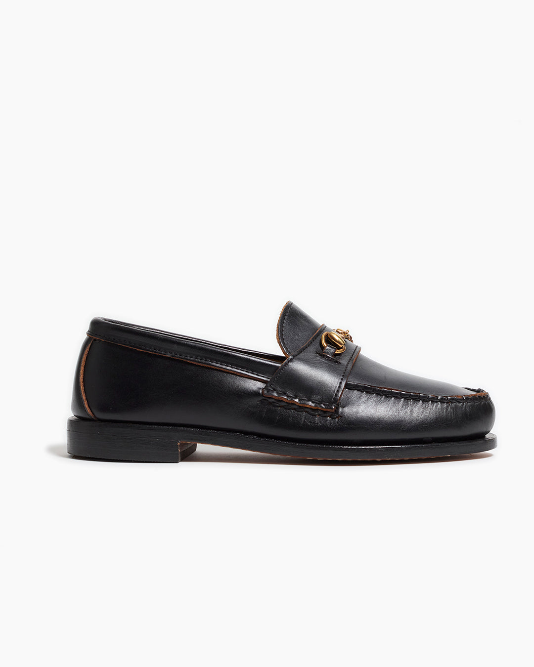Black Horse Bit Calf Leather Loafers – JOHN SIMONS