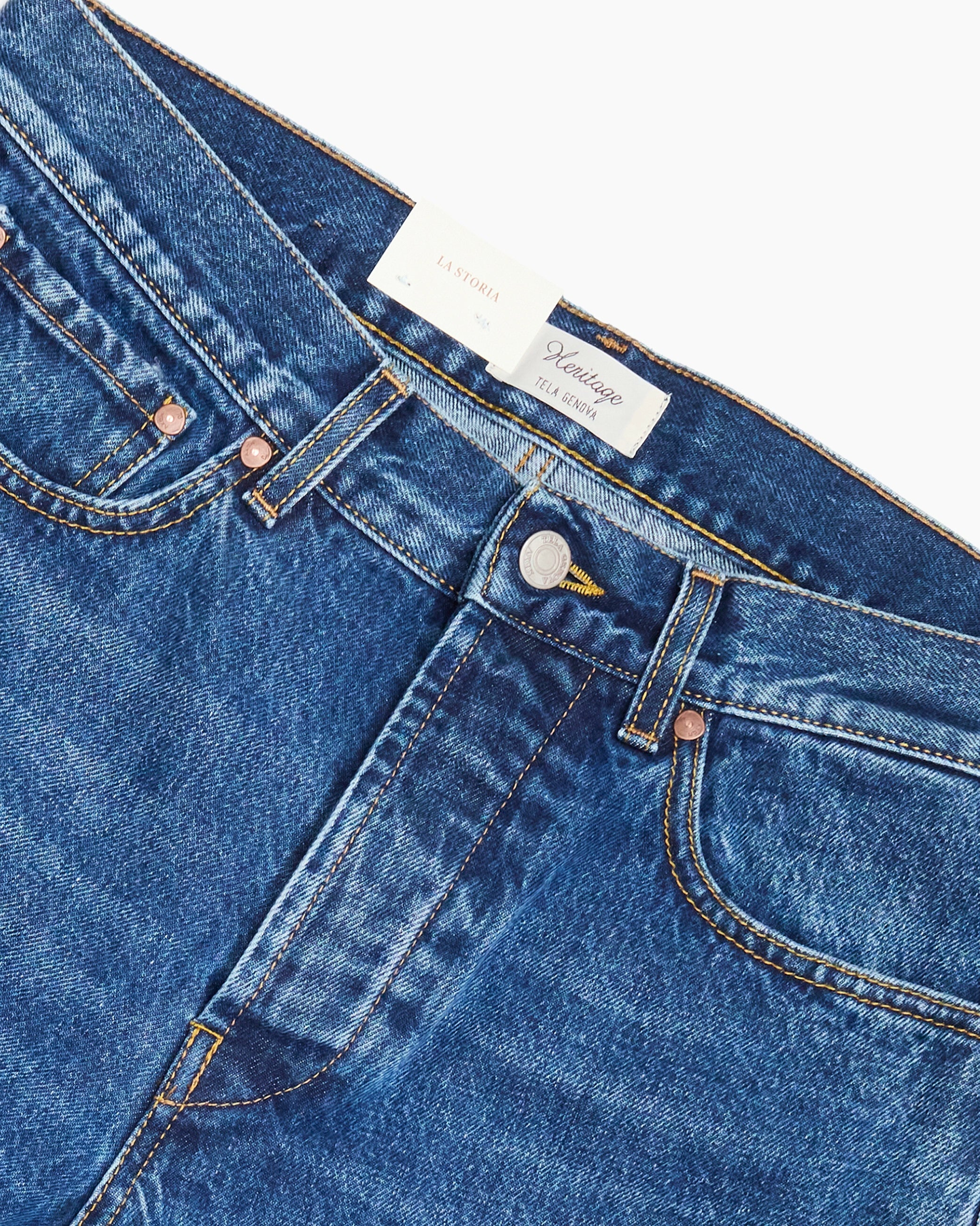 Blue Washed Selvedge Jean – JOHN SIMONS